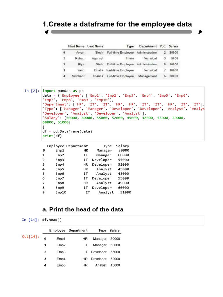 Pandas Questions | PDF