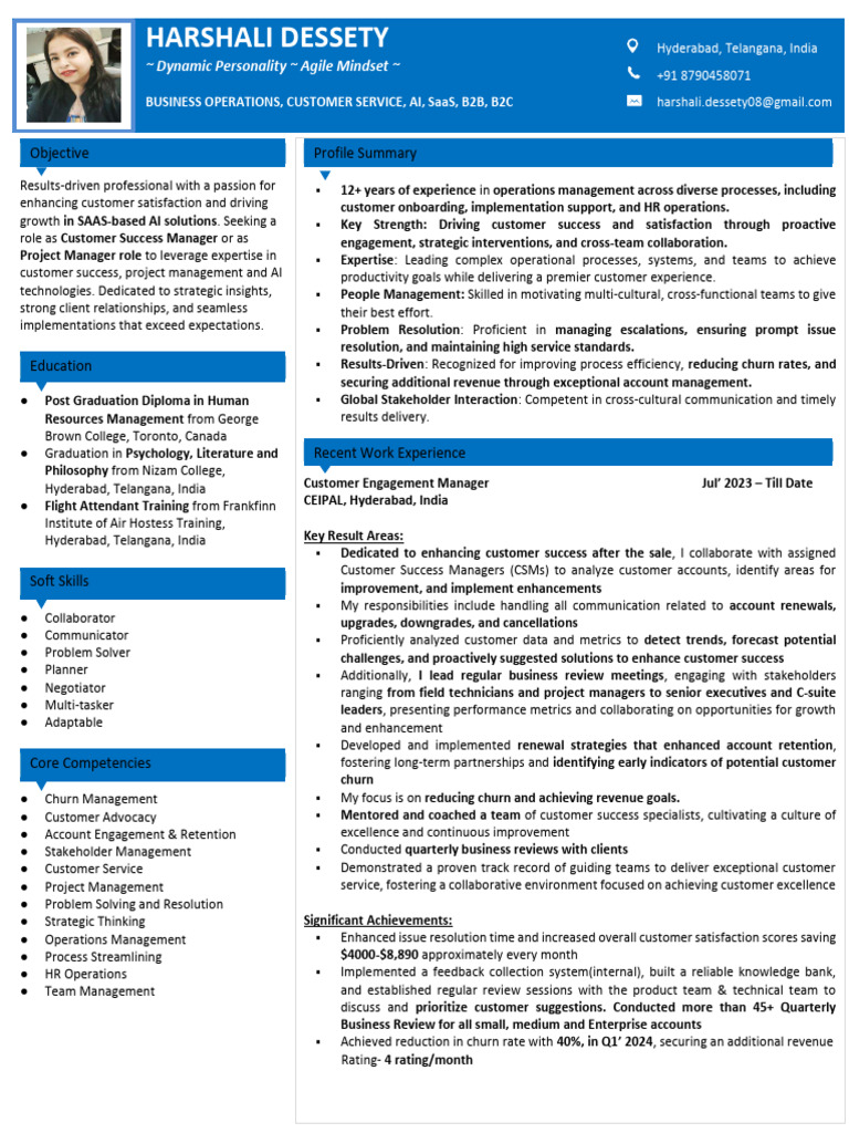 Harshali Dessety - CV - 2024 | PDF