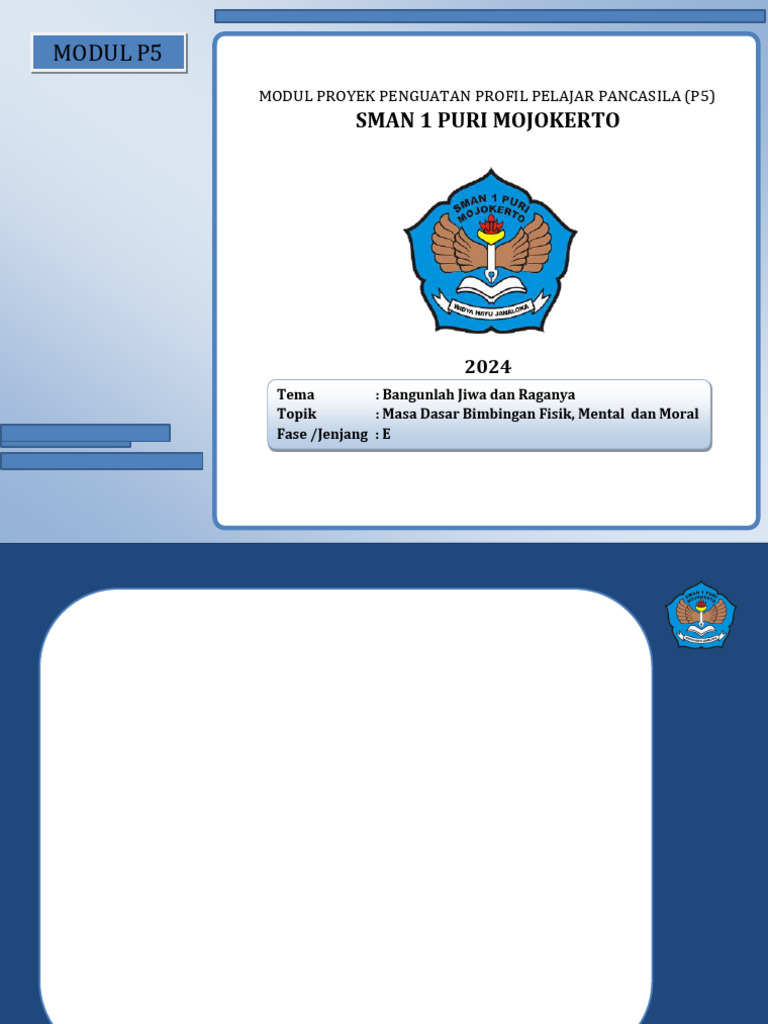 Modul P5 Tema 1 Fase E Lengkap-1 | PDF