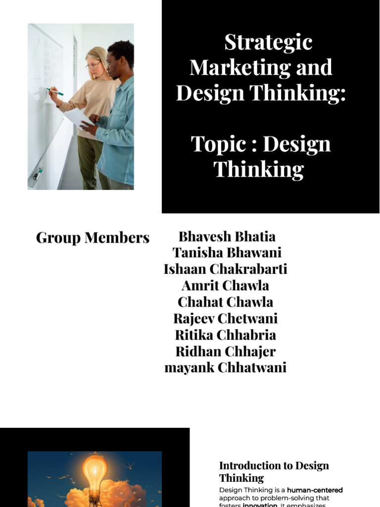 Strategic Marketing and Design Thinking: Topic: Design Thinking ...