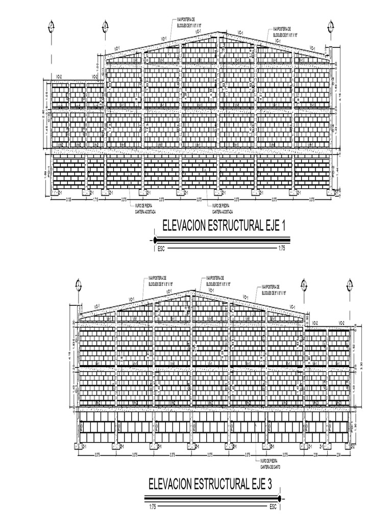 Elevaciones Estructurales 3 | PDF