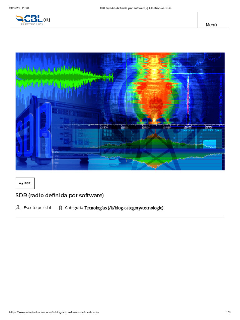 SDR (Radio Definida Por Software) - Electrónica CBL | PDF | Radio definida por software ...