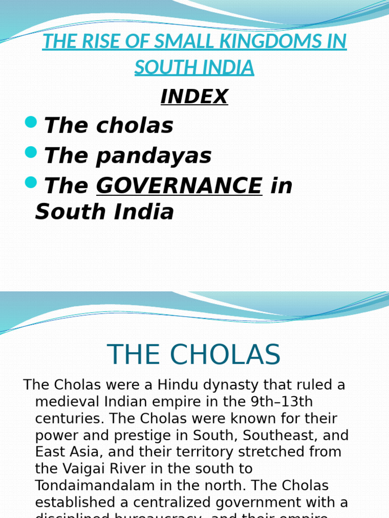 The Rise of Small Kingdoms in South India | PDF