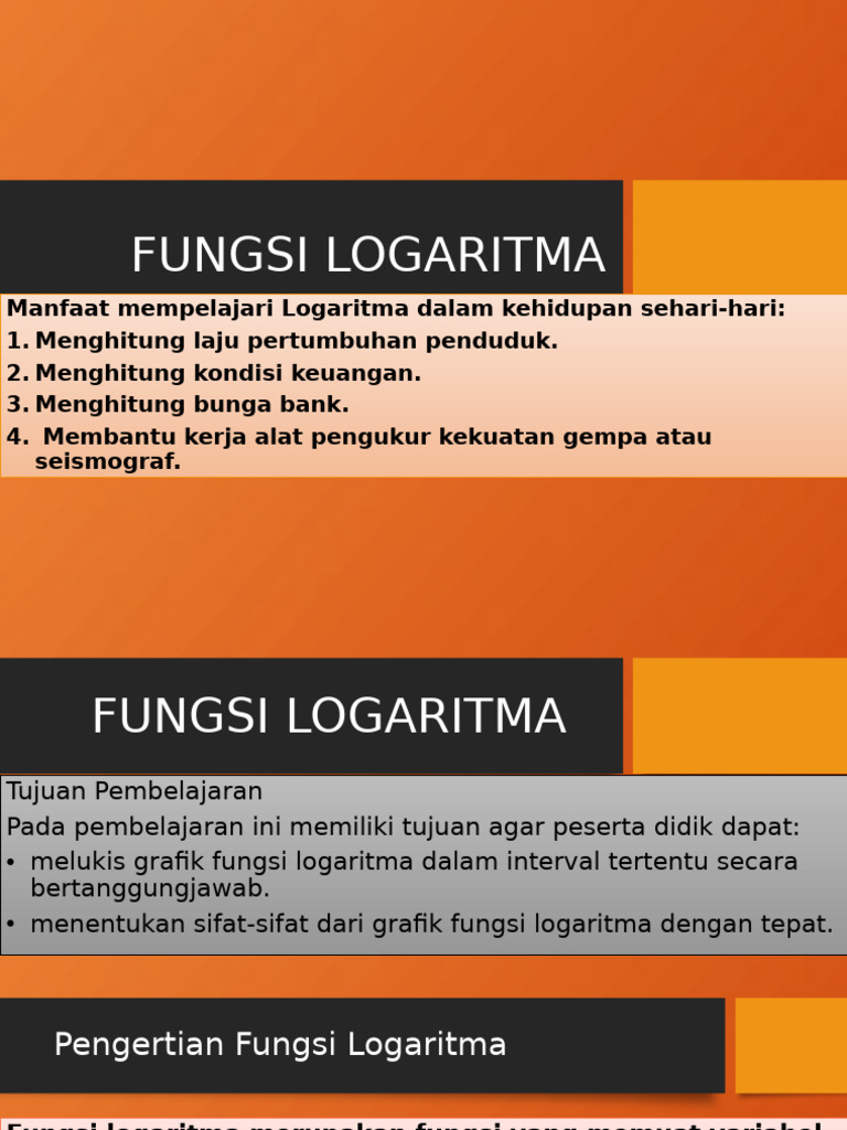 Fungsi Logaritma | PDF