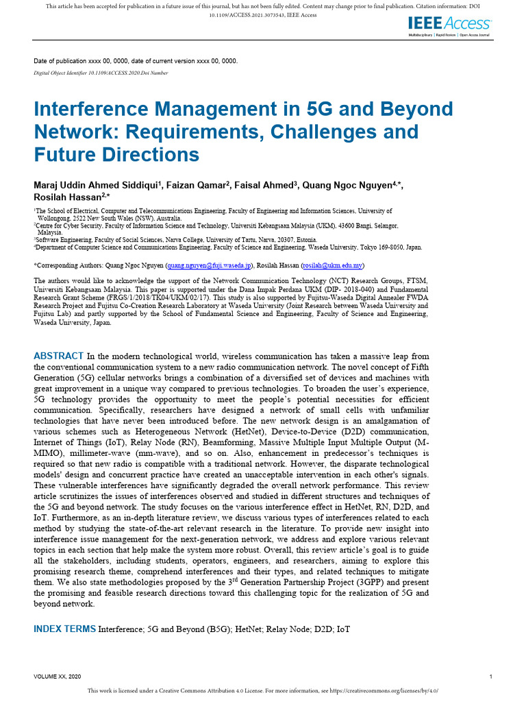 Interference Management In 5g And Beyond Network R Pdf Cellular