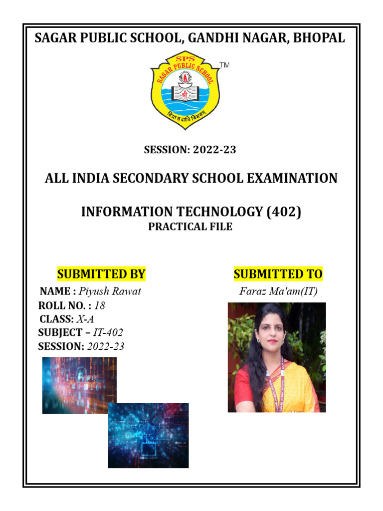 Practical File IT - 402 | PDF