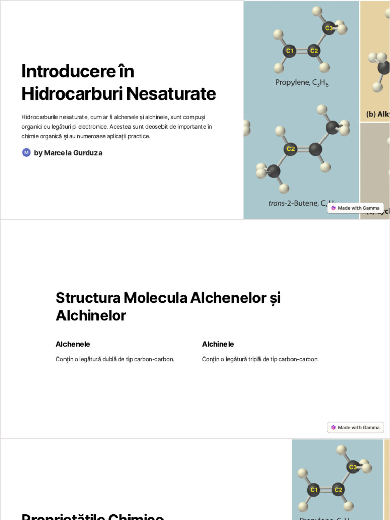 Introducere in Hidrocarburi Nesaturate | PDF