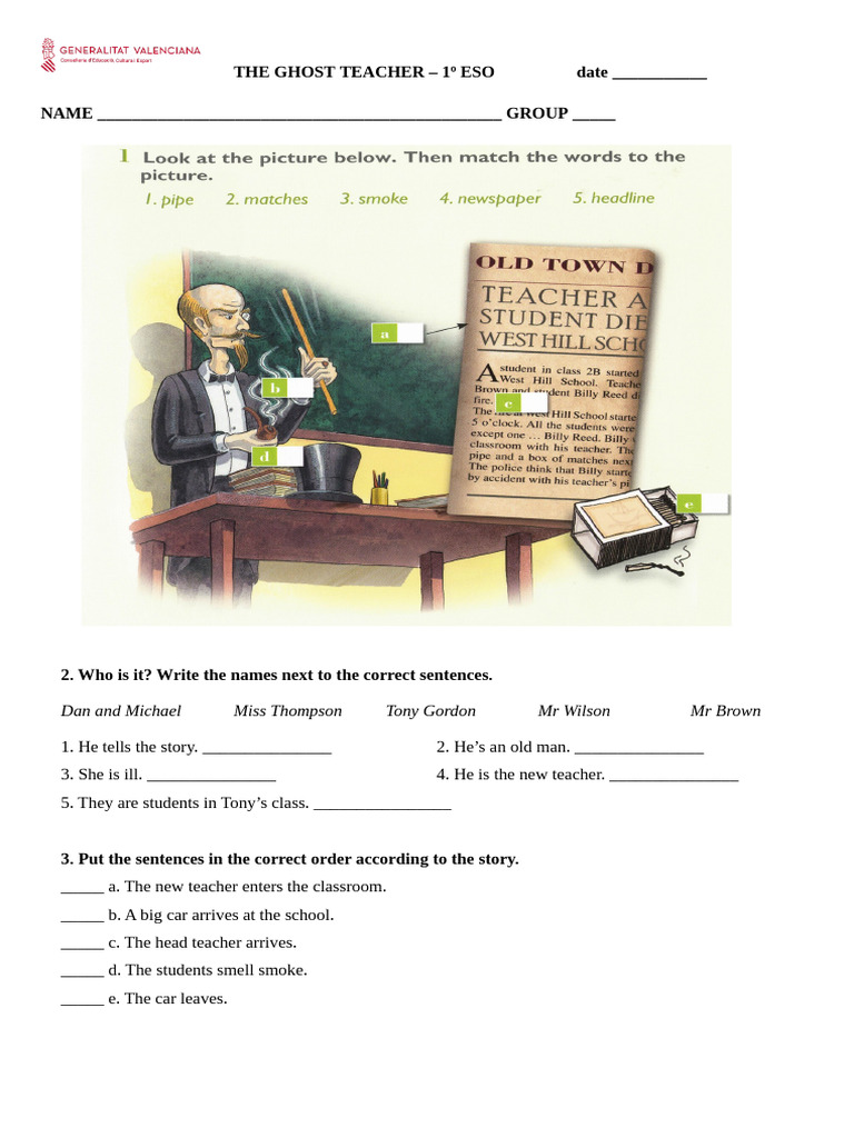 The Ghost Teacher Exam | PDF