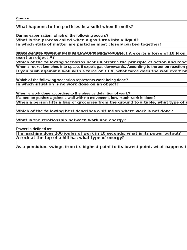 Quiz Template | PDF