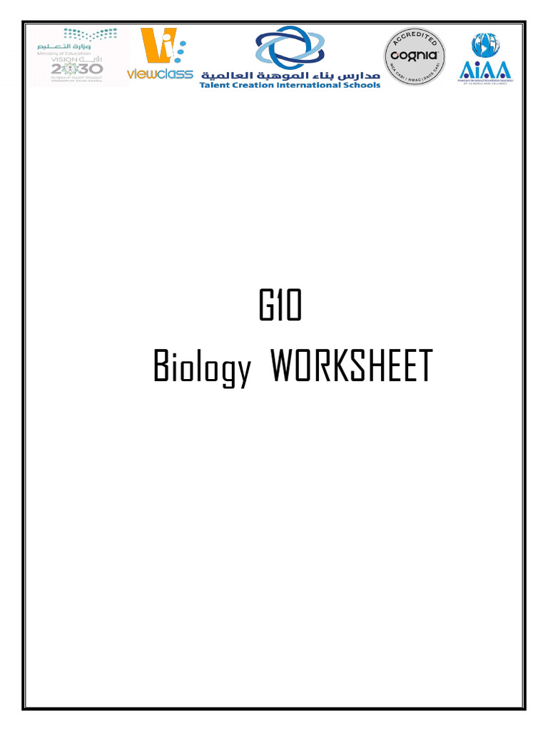 Biology HANDOUTS | PDF | Cell (Biology) | Wellness
