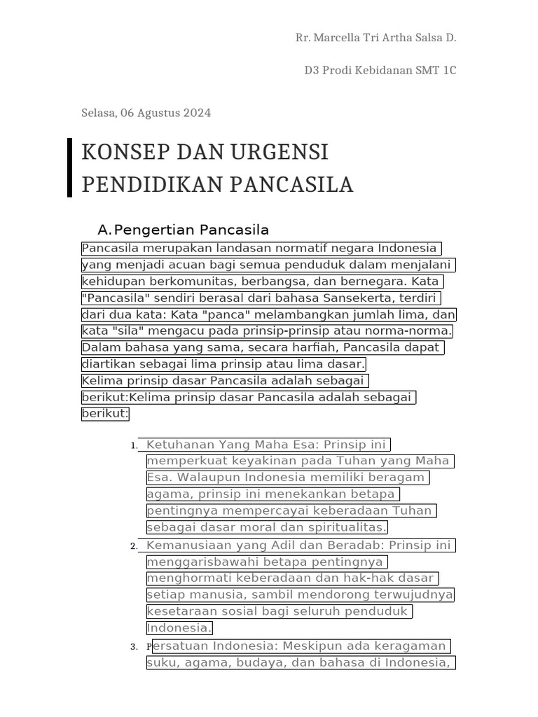 Materi 1 Pancasila | PDF