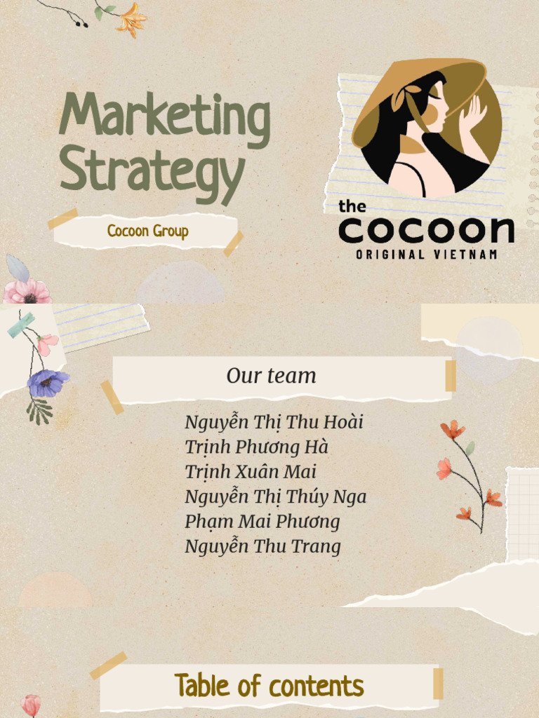 Cocoon Group Marketing Strategy Overview | PDF | Cosmetics | Marketing
