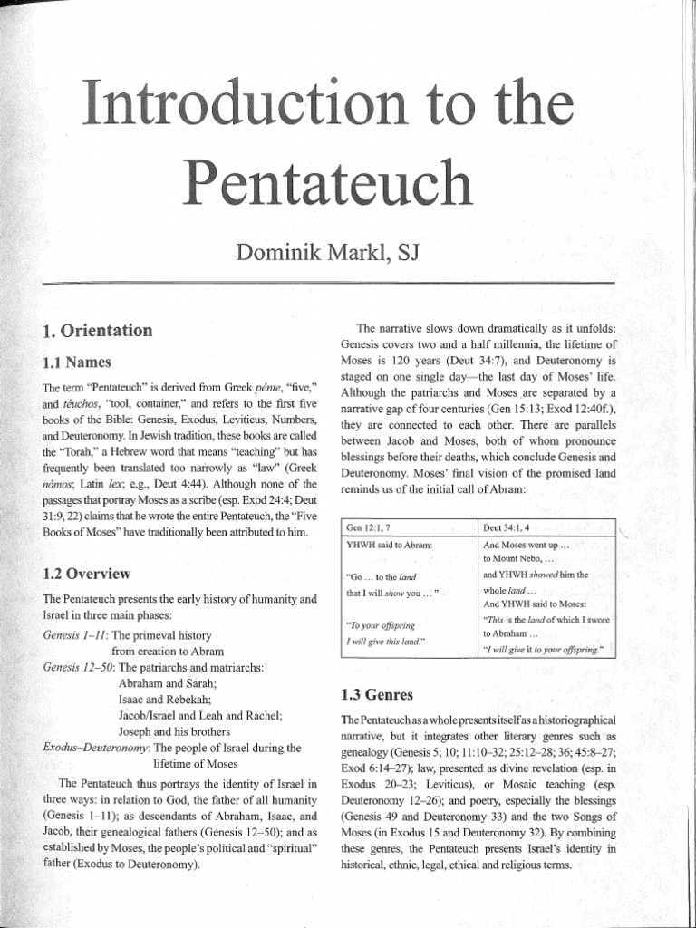 Markl Dominik Introduction To The Pentat | PDF