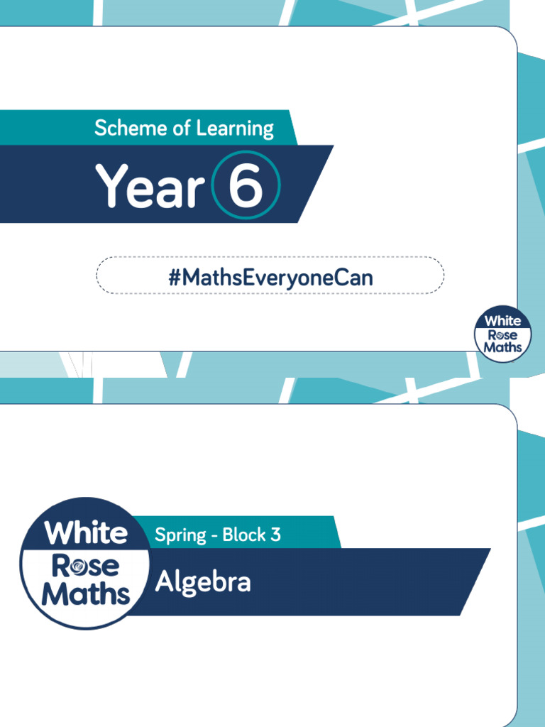 Algebra Learning Scheme | PDF