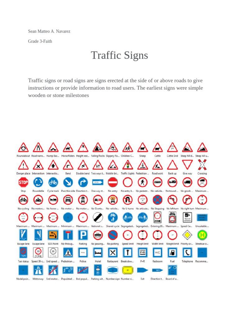 Traffic Signs | PDF