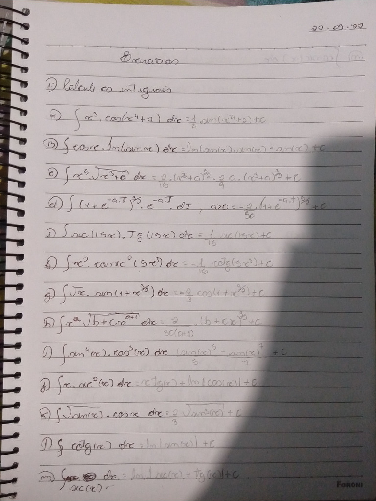 Cálculo II Exercícios | PDF