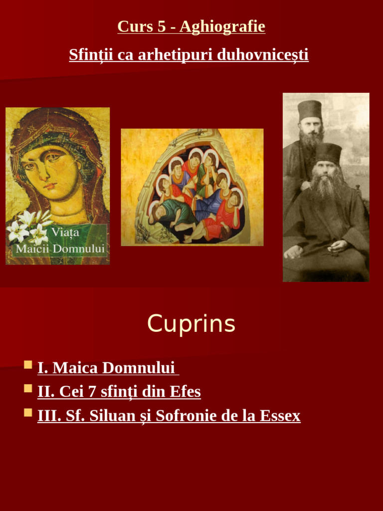 Curs 5 Sfintii Ca Arhetipuri Duhovnicesti | PDF