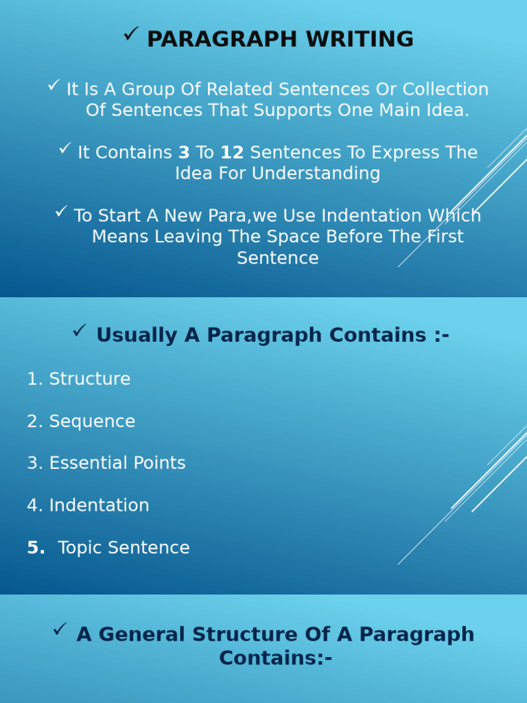 Paragraph Writing | PDF