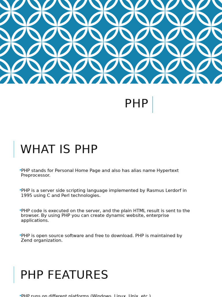 Unit-I PHP | PDF
