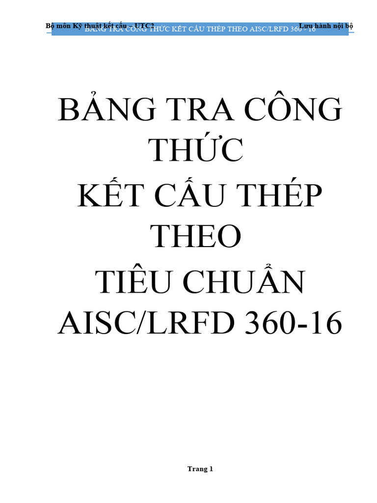 Bangtracongthuc KCT | PDF