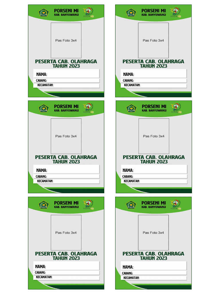 Id Card Peserta Olga | PDF