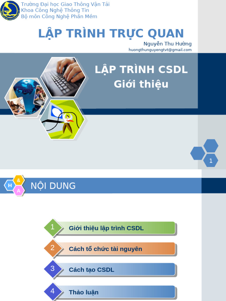1 GioiThieu LTCSDL | PDF | Data Management Software | Business