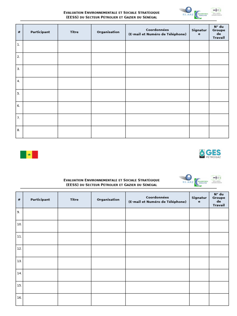 Registration Sheets | PDF