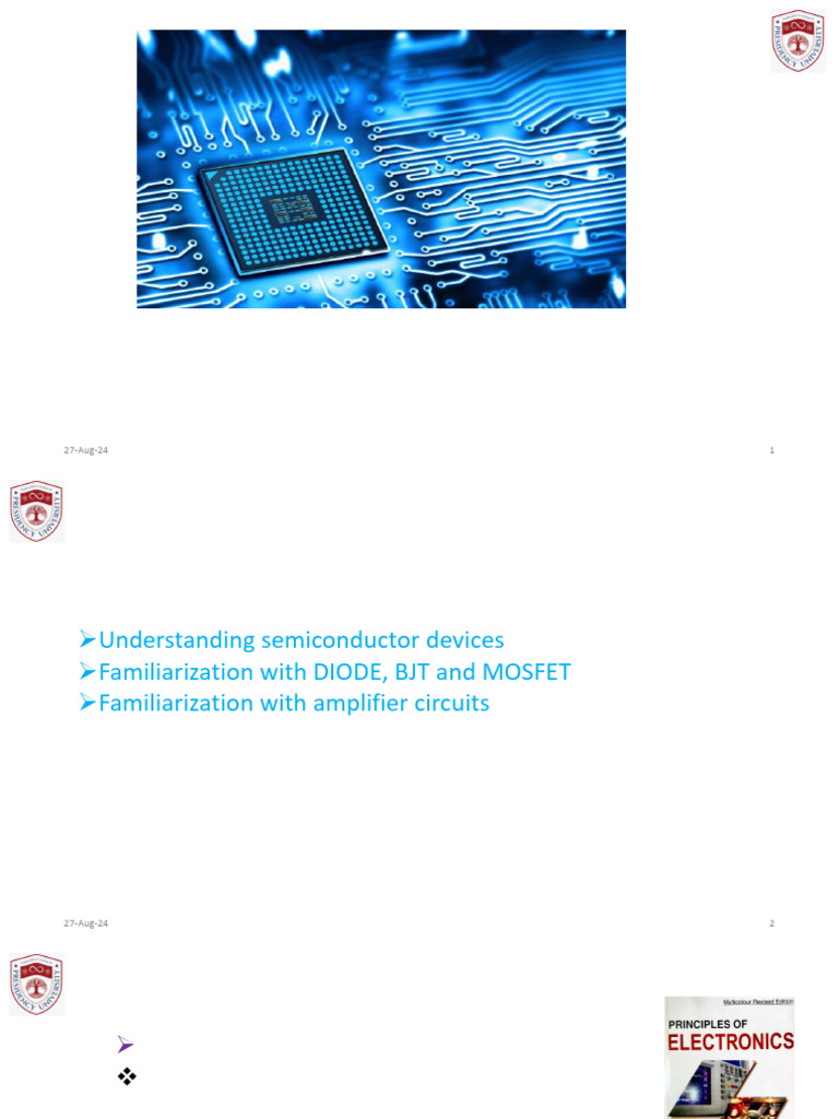 Electronics I: Semiconductor Devices & Circuits | PDF | Bipolar Junction Transistor | Electronic ...