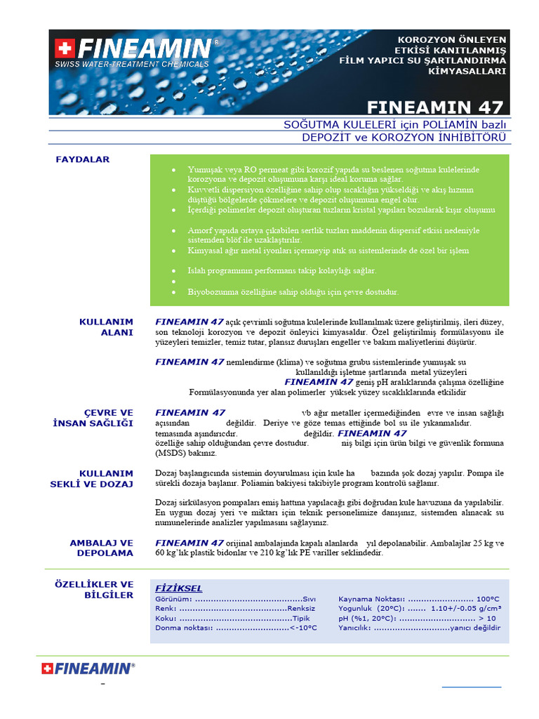 Fineamin 47 PDS Dec2021 | PDF