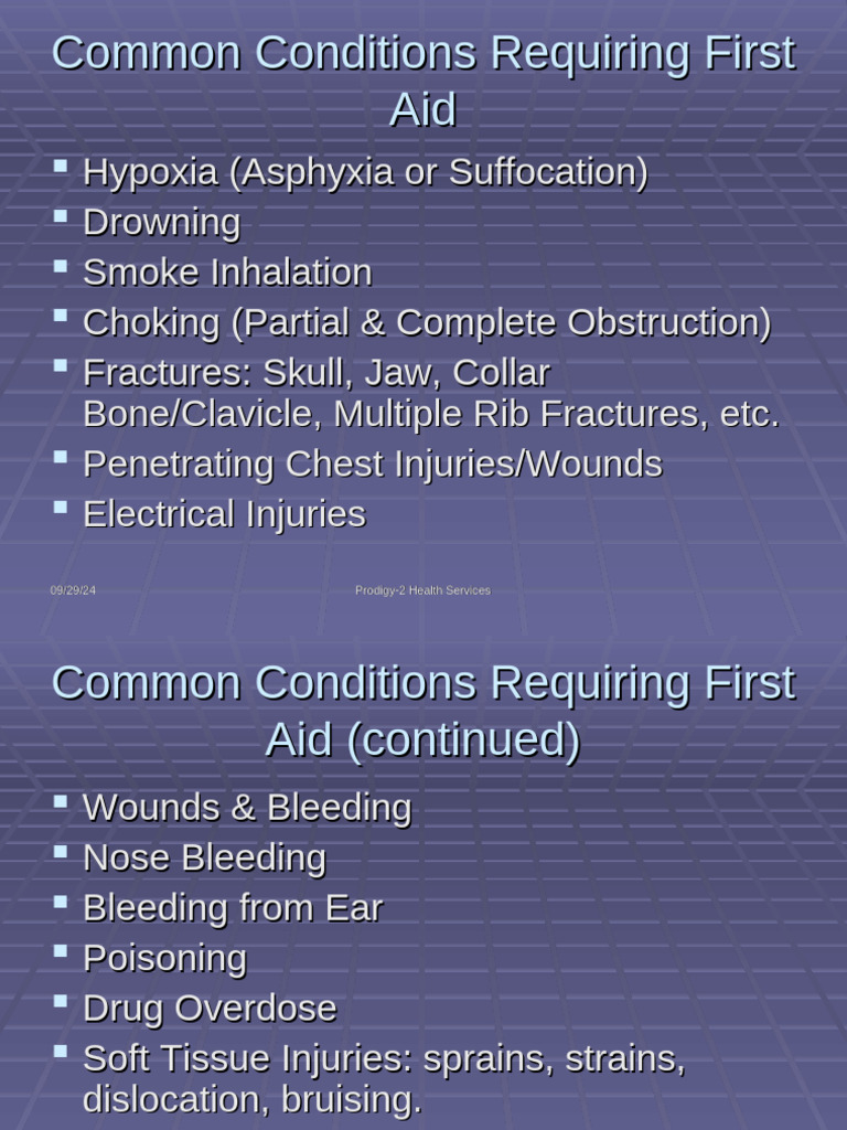 Basic First Aid Course 2 | PDF