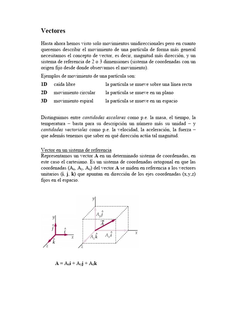 Tema 3 (Cinemática 3-Dim) | PDF