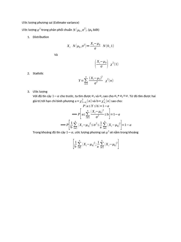 Estimate Variance | PDF