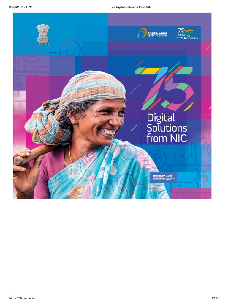 75 Digital Solutions From NIC | PDF