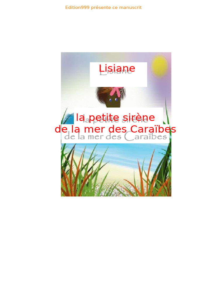 Lisiane La Petite Sirene de La Mer Des Caraibes | PDF