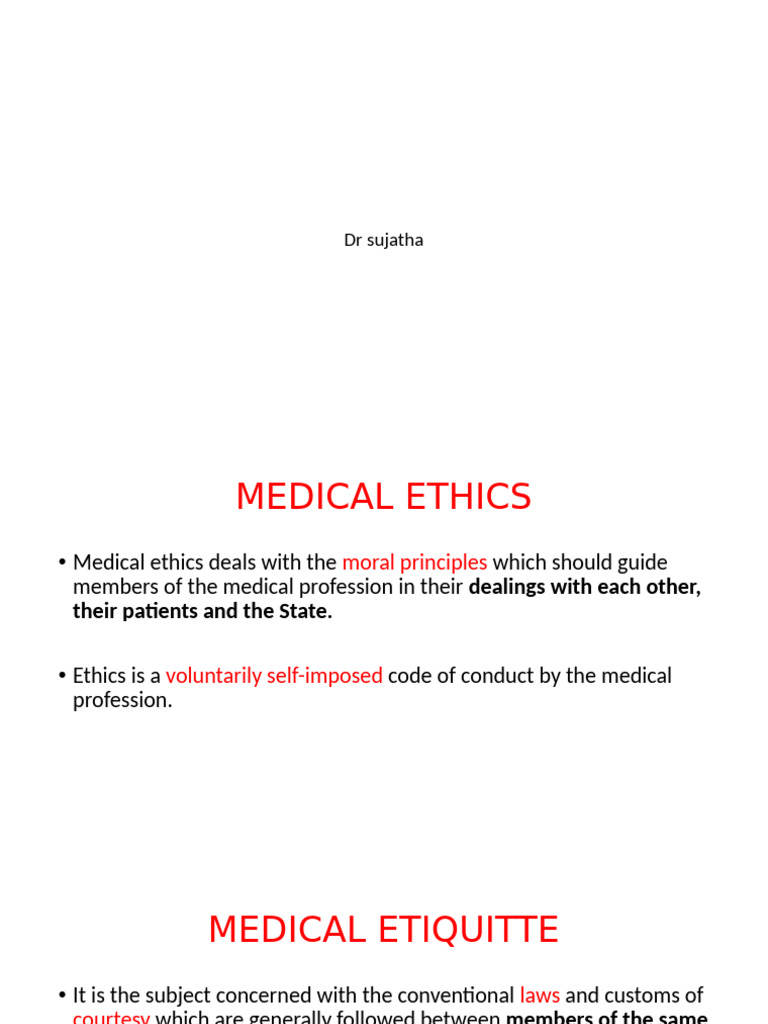 Medical Ethics | PDF