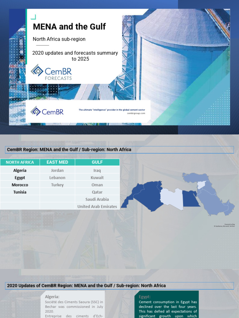 Mena and The Gulf Cement Sector | PDF | Economies