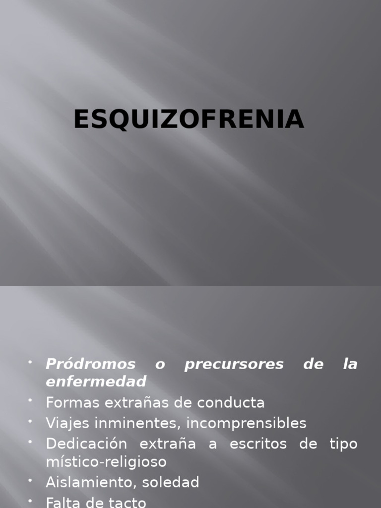 ESQUIZOFRENIA | PDF