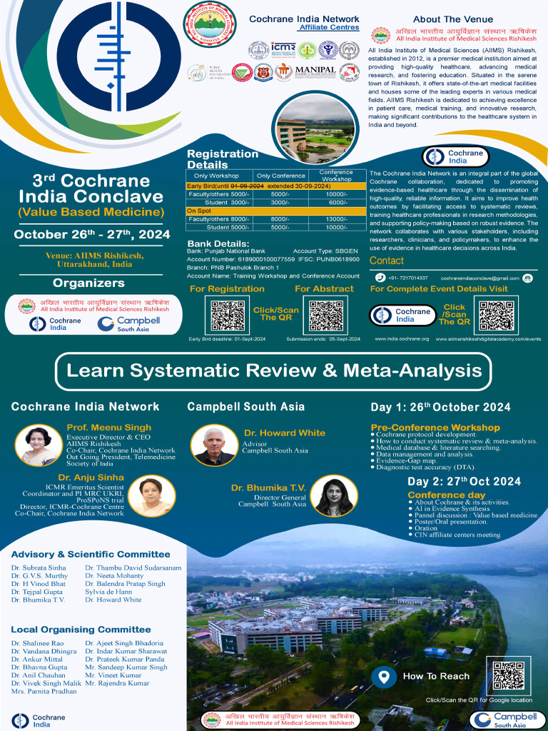 3rd Cochrane India Conclave 2024 at AIIMS Rishikesh | PDF