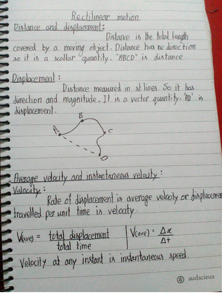Rectilinear Motion | PDF
