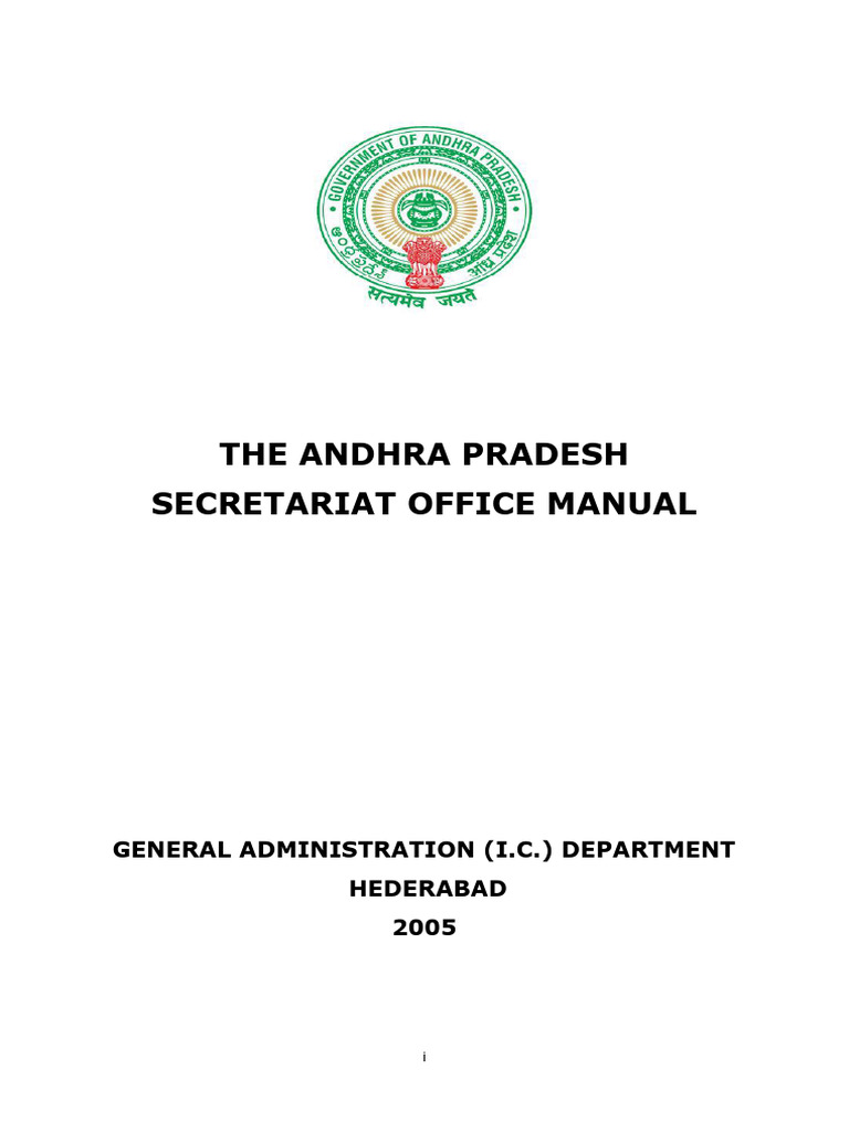 Secretariat Manual | PDF