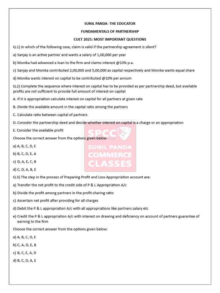 Fundamentals Cuet MCQ Pyq | PDF