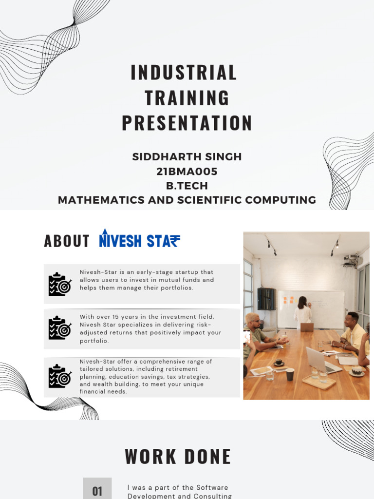 21BMA005 PPT Industrial-Training | PDF | Application Software | Computer Science