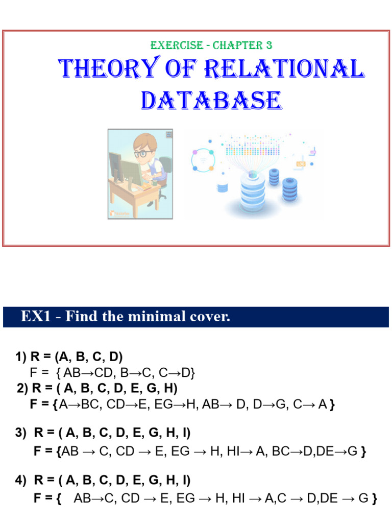 EX03 Theory of Relational Database Chapter3 | PDF EX03 Theory of Relational Database Chapter3 | PDF