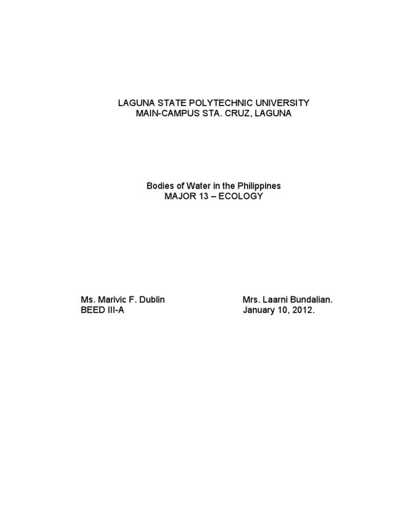 Laguna State Polytechnic University Main-Campus Sta. Cruz, Laguna | PDF