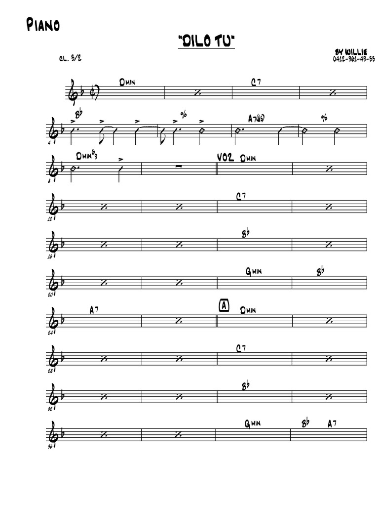 Dilo Tu - Piano | PDF