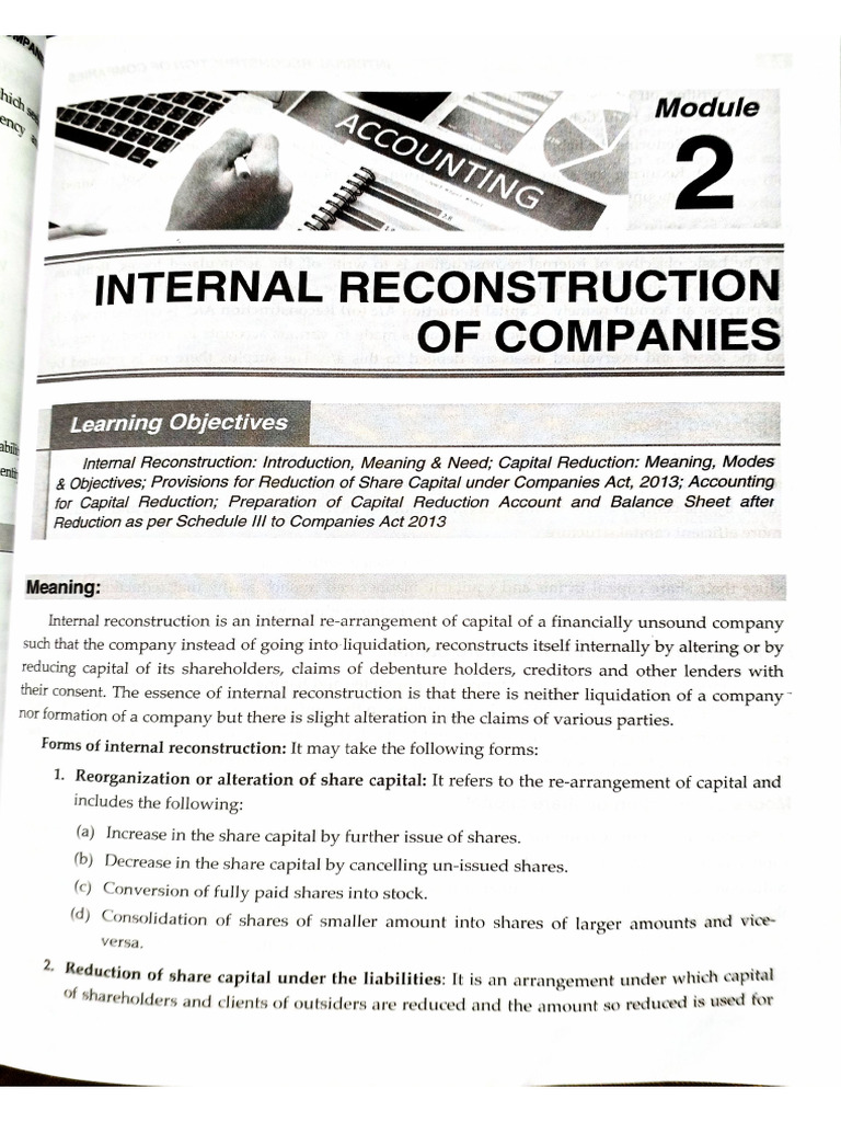 Internal Reconstruction | PDF