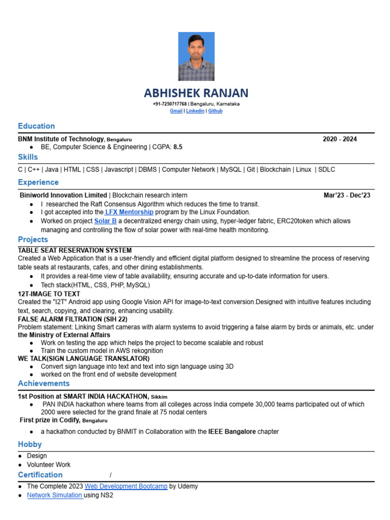 Abhishek Ranjan Se | PDF