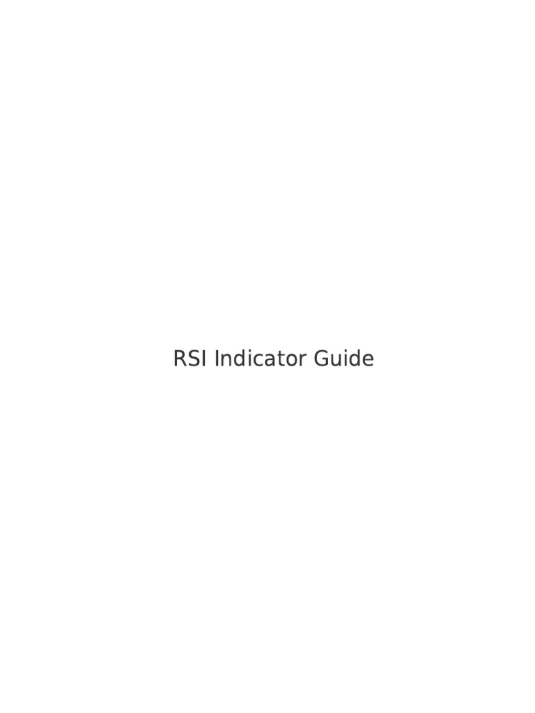 RSI Indicator Guide | PDF