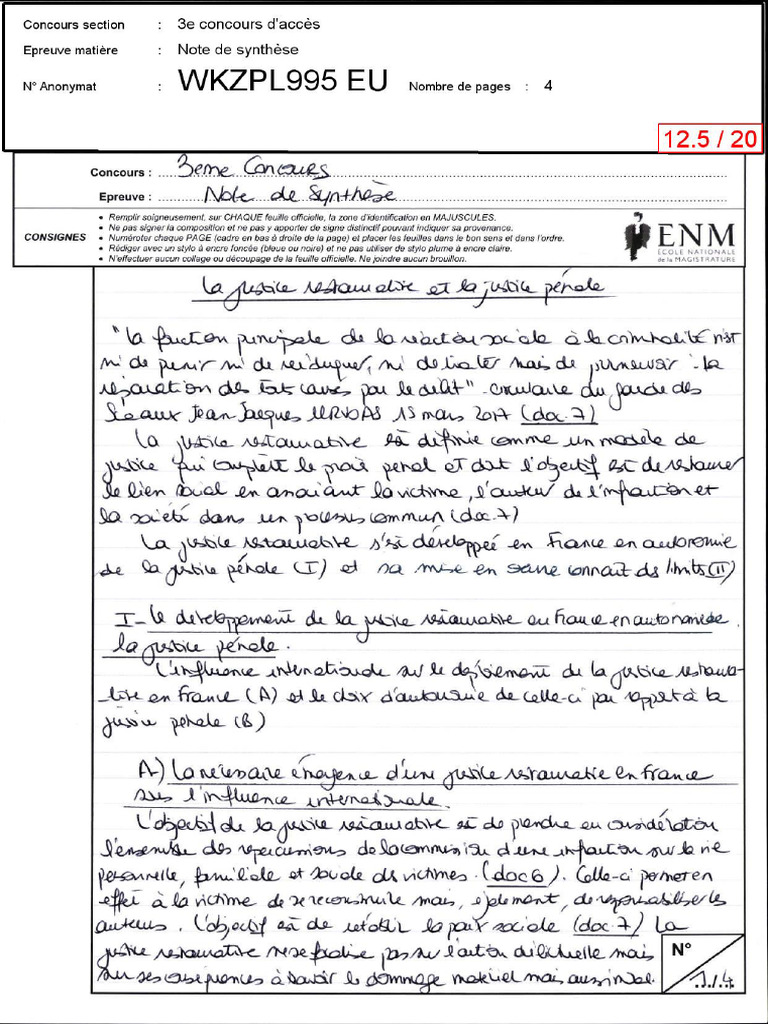 Wkzpl995 Eu 3e Concours D Accès Note De Synthèse Pdf