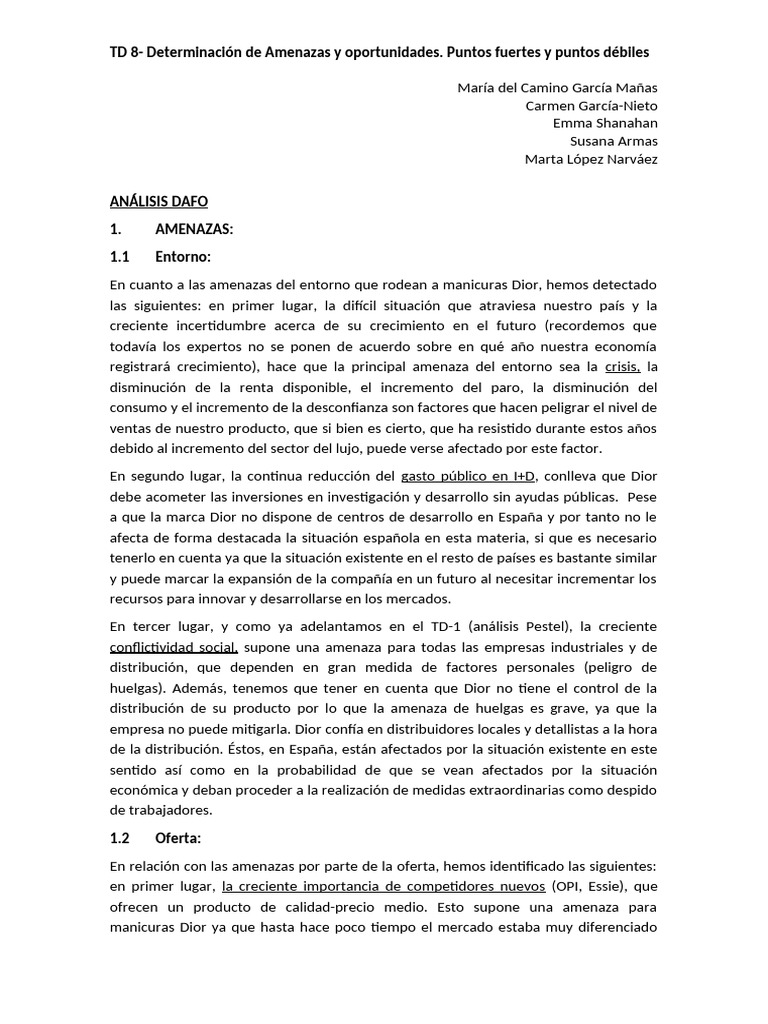 8 - SWOT Analysis | PDF